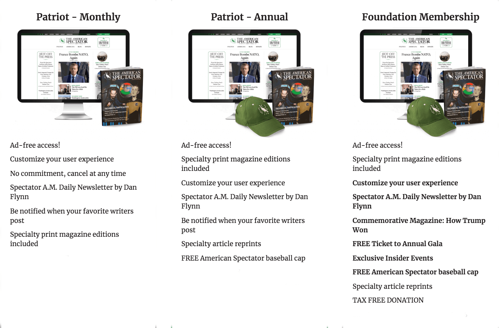 Subscription Confirmation Page - The American Spectator | USA News and ...